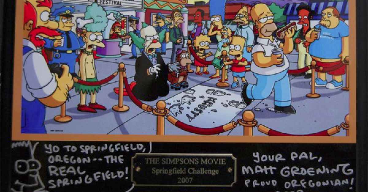 Matt Groening benennt das echte Springfield