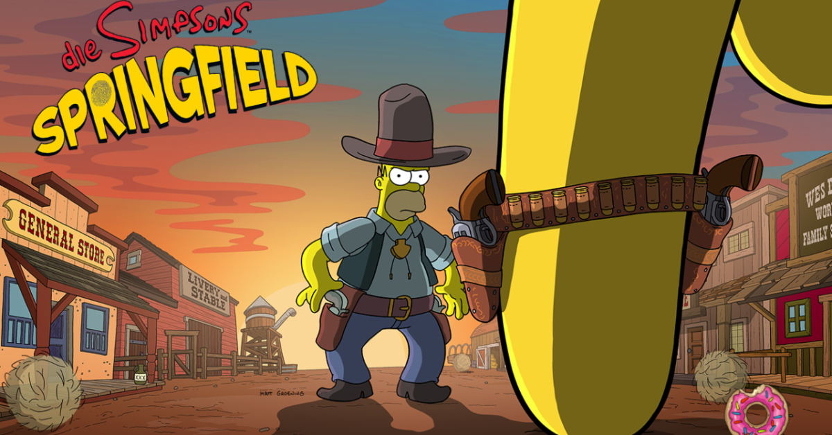 Wilder Western - Update für Die Simpsons: Springfield / Tapped Out